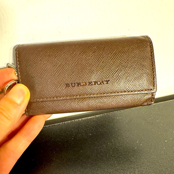 Burberry | Bags | Burberry Brown Leather Key Case | Poshmark